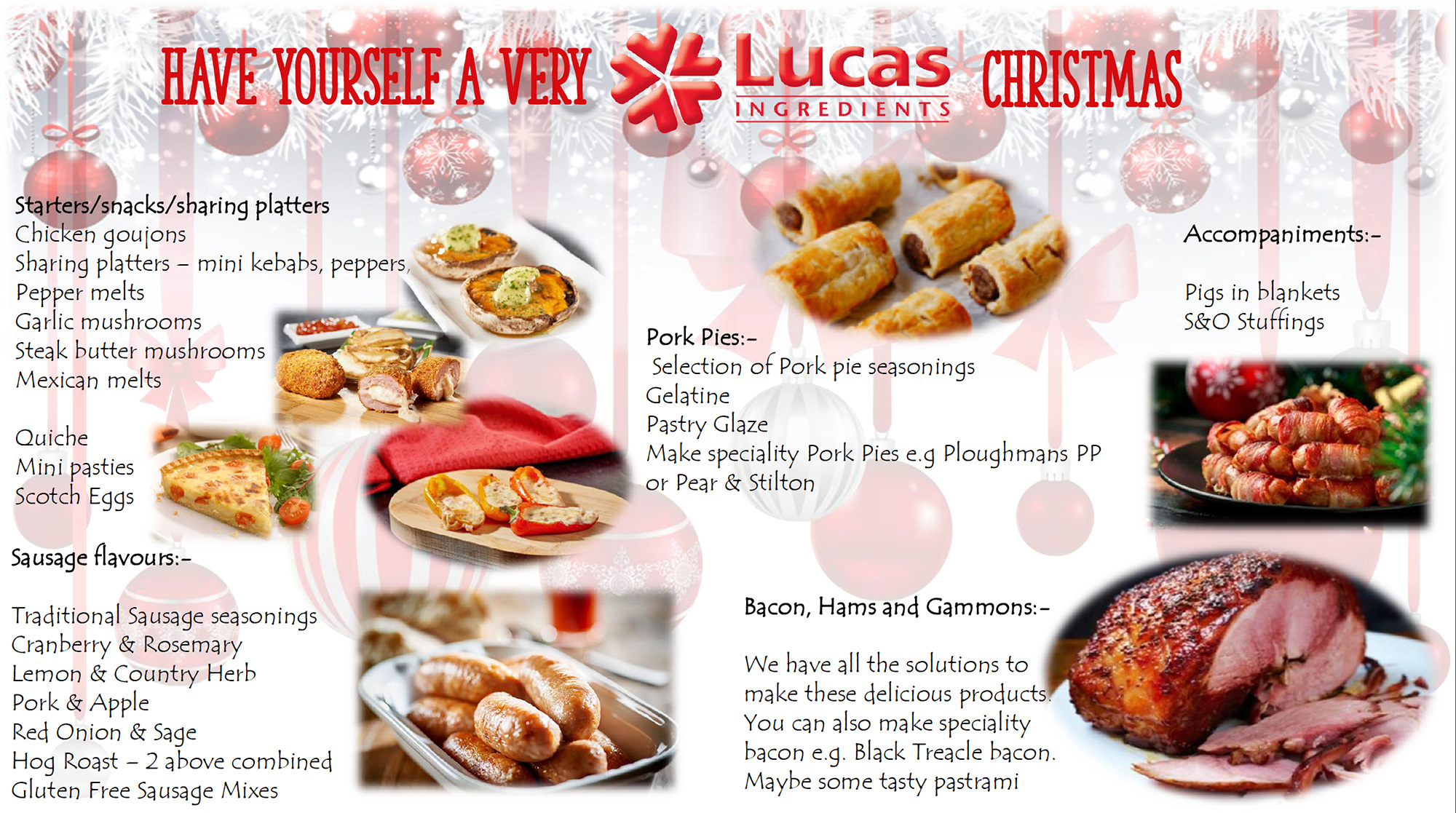Think Christmas Quality with Lucas... - Lucas Ingredients
